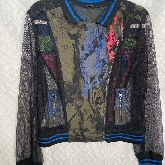 Alberto Makali | Jackets & Coats | Alberto Makali Tiger Mesh Bomber ...